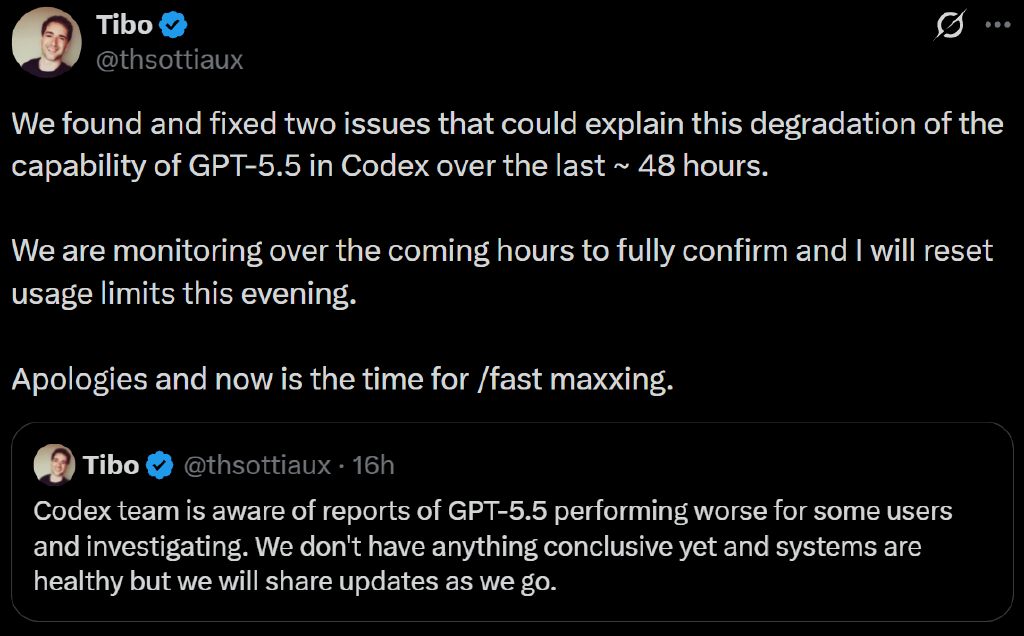 Why Did Codex Usage Limits Suddenly Reset? History and Sources
